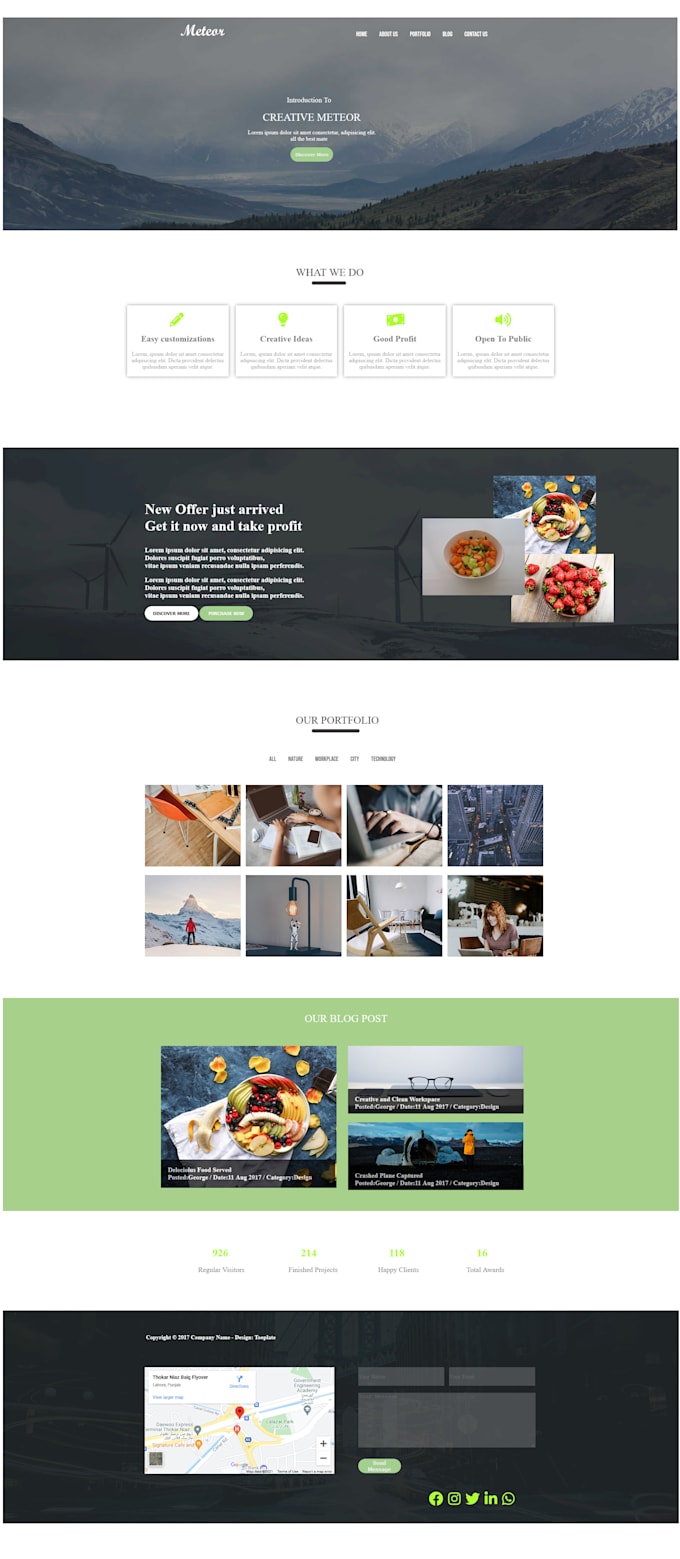 Develop an amazing website using html css bootstrap javascript by Hu_web_devs | Fiverr