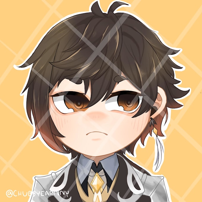 Create cute chibi profile portrait by Chubbyartistt | Fiverr