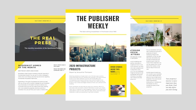 Design professional newsletter, brochure, magazine, flyer by Meghna_b ...