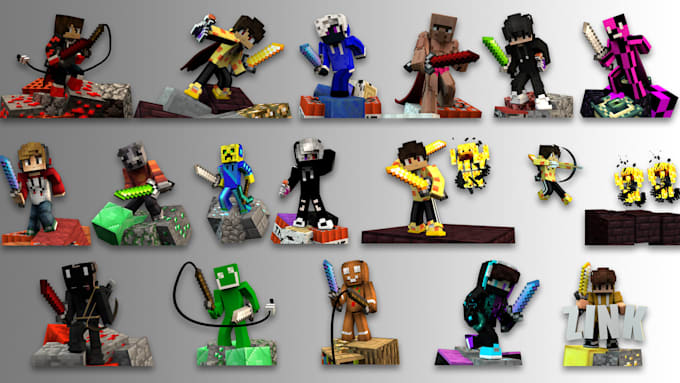 Make awesome custom minecraft renders by Jevgaming | Fiverr