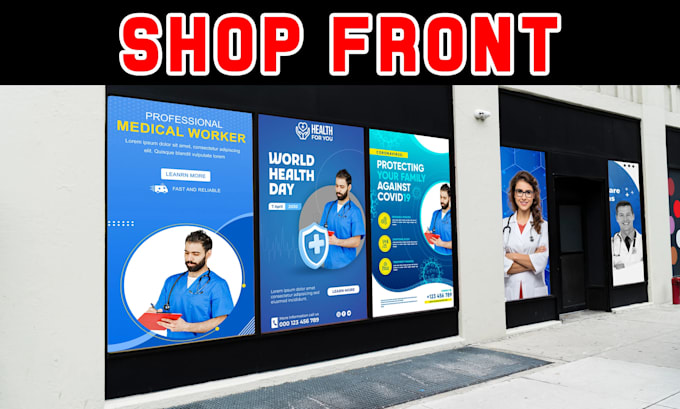 Design amazing window graphics, shop front sign, decal store front ...