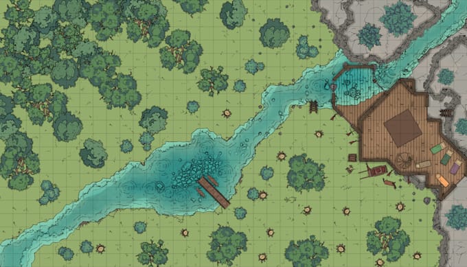 Create a custom battle map by Wizingwizard | Fiverr