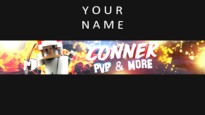 Make minecraft gfx banners and thumbnails by Mgplayz | Fiverr