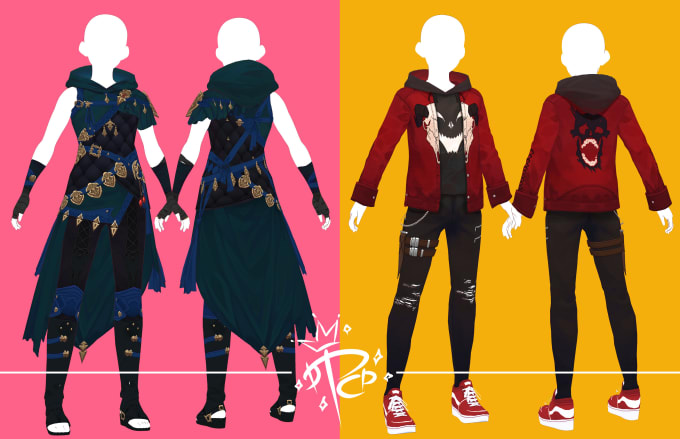 Create a vroid character or model by Dotpapercrowndo | Fiverr