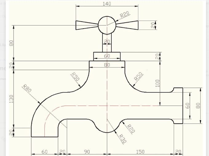 Do 2d technical cad drawing,mechanical part design in autocad by ...