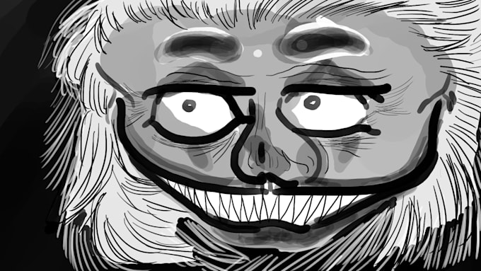 Draw the horrible style illustration by Shyboy_ivan | Fiverr