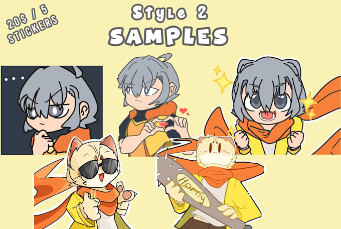 Make a custom sticker pack with a great price by Nekorens | Fiverr