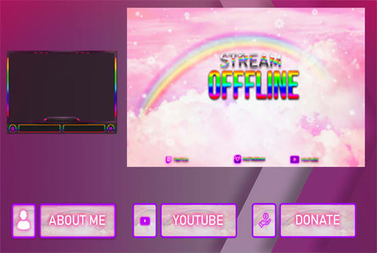 Design professional twitch panels ,twitch offline screen and facecam by ...
