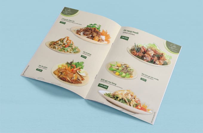 Design an eye catching food menu for you by Niinii296 | Fiverr