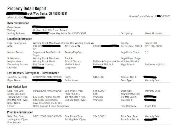 Provide skip tracing property title search and chain of title report in ...