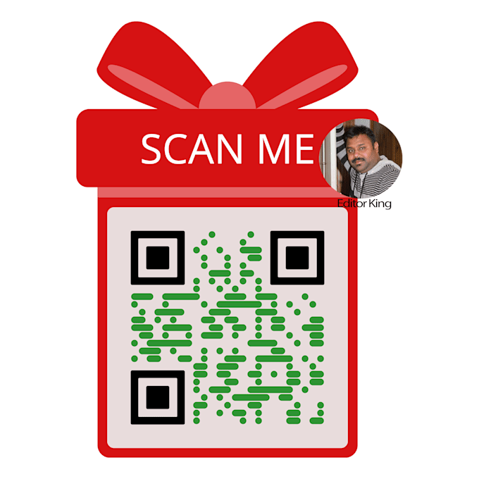 An eye catching qr code with your logo by Editornila | Fiverr