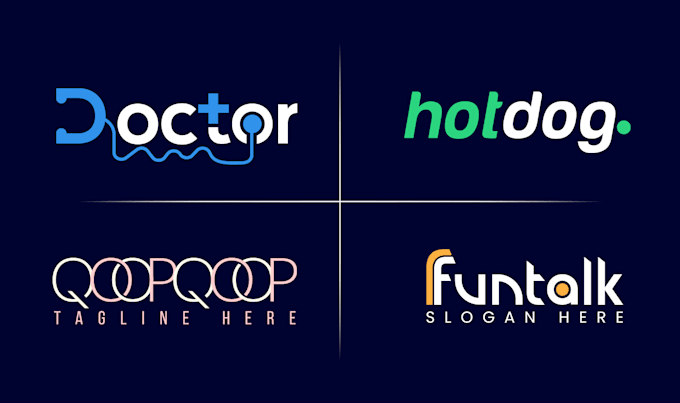 Do text typography, wordmark logo design by Zoey_logo | Fiverr