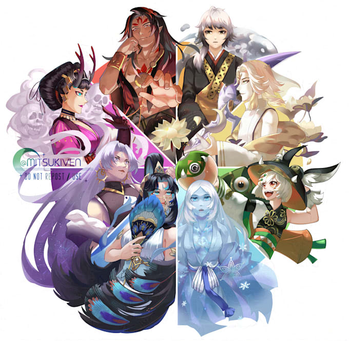 Draw detailed anime style drawing by Sapphireying | Fiverr