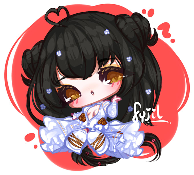 Draw cute, baby doll chibis by Fyjil_ji | Fiverr