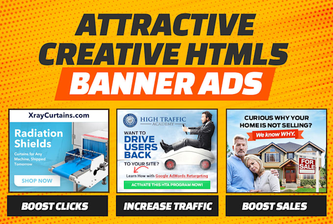 Design captivating animated hmtl5 banner ads by Your_design_guy | Fiverr