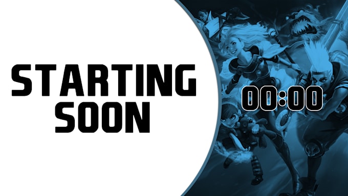 Create starting soon screen for your live stream by Mohamedislem10 | Fiverr