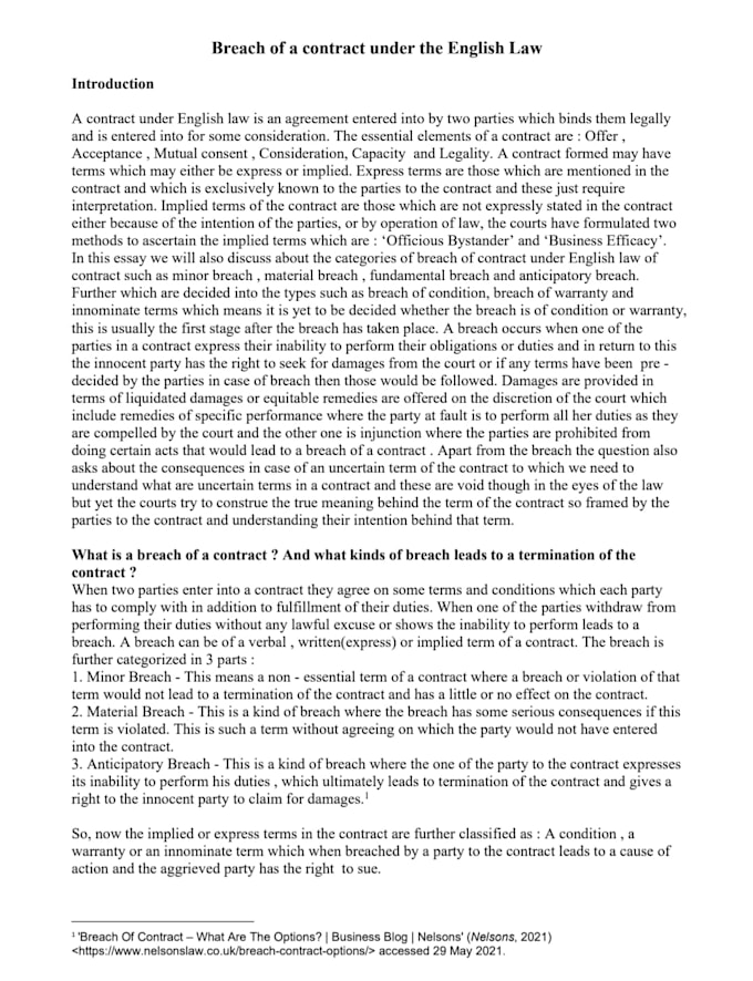 Provide well researched and structured legal articles by ...