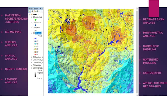 Do professional gis mapping, spatial analysis, terrain analysis with arcgis by Kezebrenko_gis ...