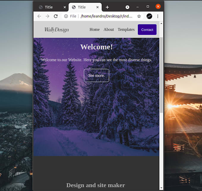 Build A Simple Html Css And Js Based Website By Leawebdev Fiverr