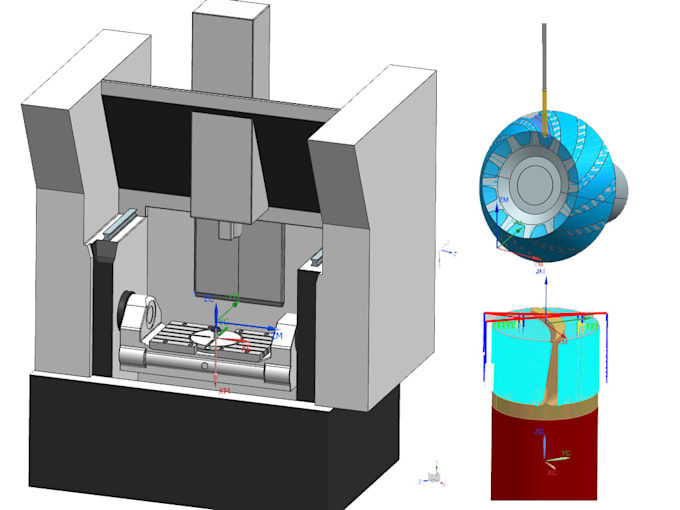 Do 3 and 5 axis cam programming, cnc simulation, nc coding by Sam ...