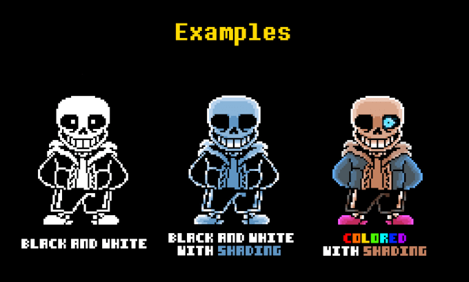 Make battle sprites in the style of undertale by Itsme_blueberry | Fiverr