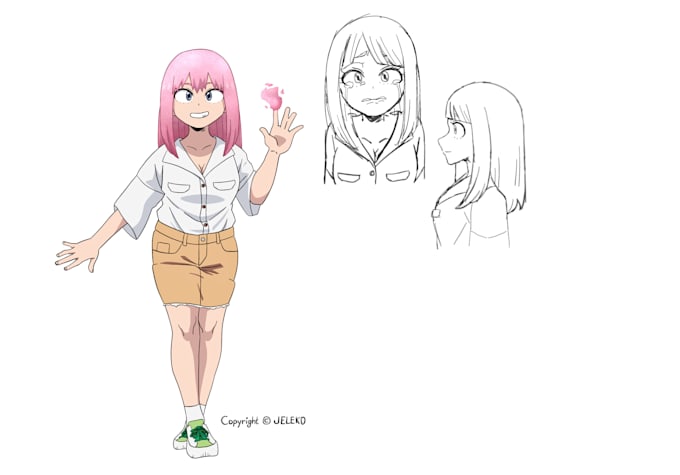 Draw a reference sheet of your my hero academia character by Jele_ko ...