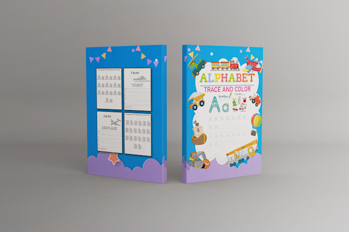 Create kids tracing book cover and interior by Partho22 | Fiverr
