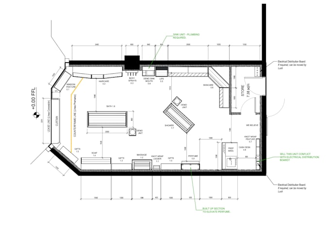 Create a shop design layout by Greenofski | Fiverr