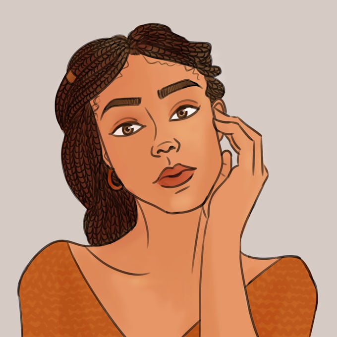 Draw a profile picture for you from a reference by Allisonb2 | Fiverr
