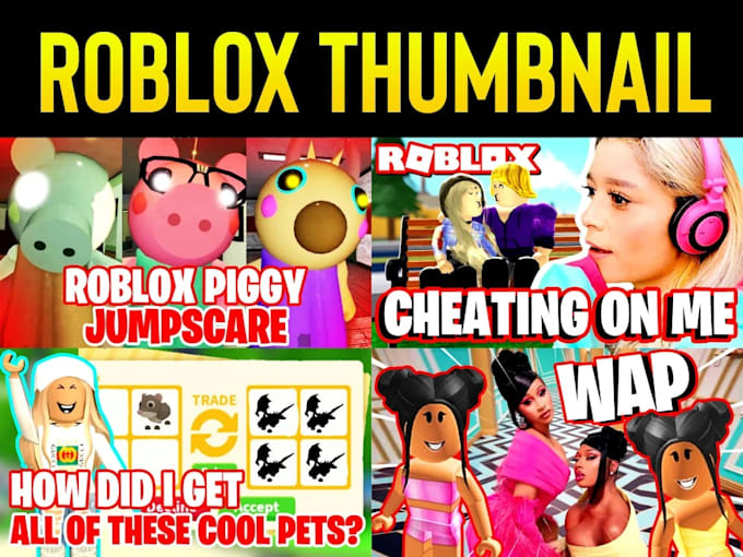 Design roblox thumbnail in 3 hours by Rivylgraphics | Fiverr