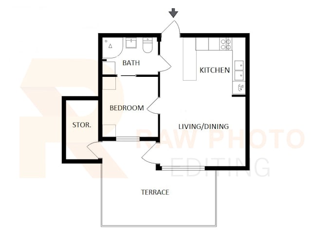 Floor plan 2d real estate editing by Trung_raw | Fiverr