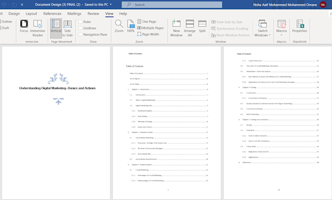 Creating, editing, formatting, designing, ms word documents by Noha_atef | Fiverr