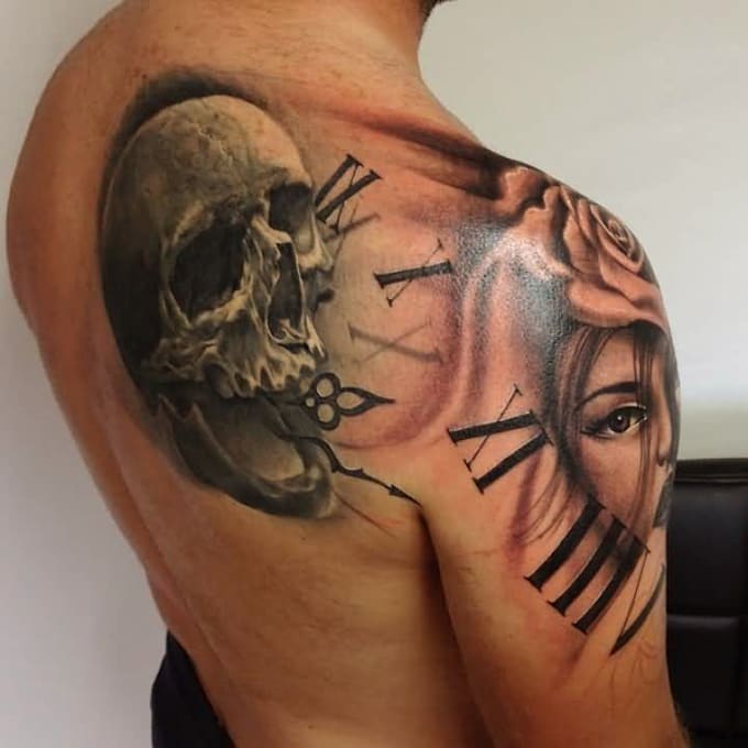 Drow a tattoo design of tattoo sleeve by Bandarbanf | Fiverr