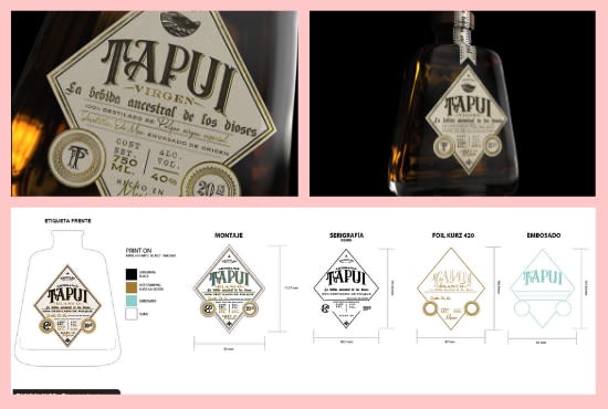 Make packaging and label blueprints of your design by Andreamunguia ...