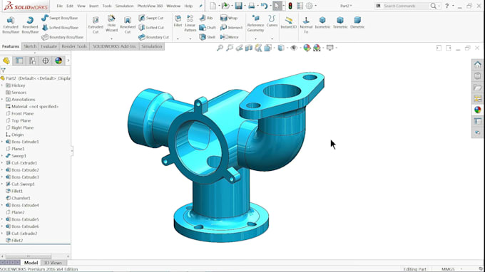 Draw front view, side view and top view of a 3d model by Makeown_ | Fiverr