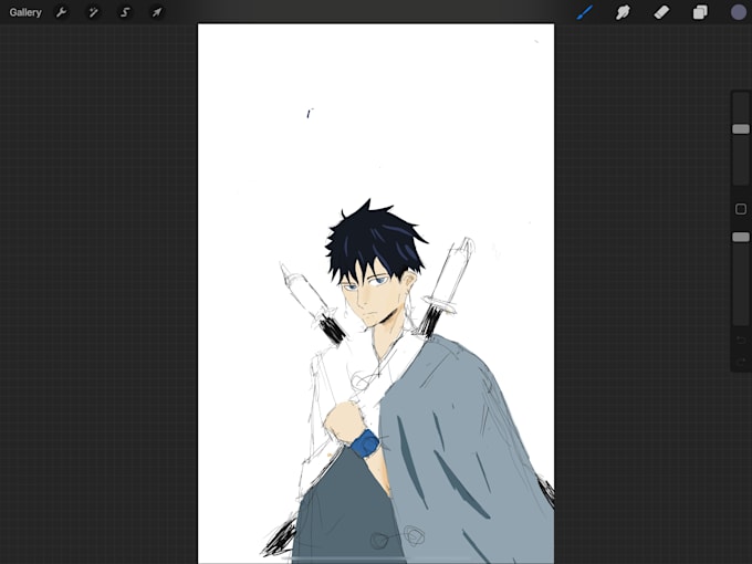 Draw whatever you want in an anime or manga style by Krishnavenk | Fiverr