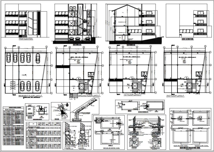 Drawing floor plans, elevations by revit from your request by Prasadcad ...