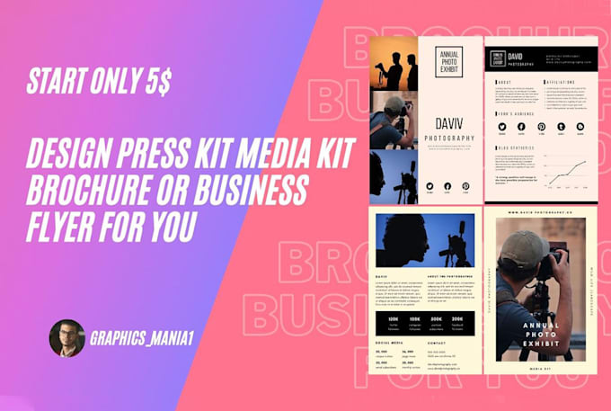 Design press kit,media kit,brochure or business flyer for you by ...