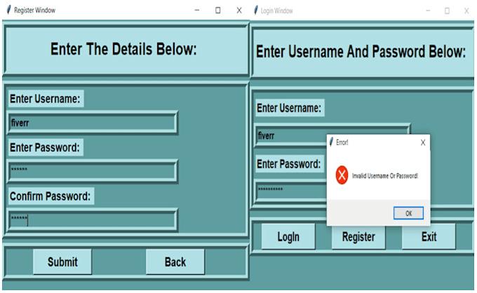 Develop a graphical user interface in python by Avi069 | Fiverr