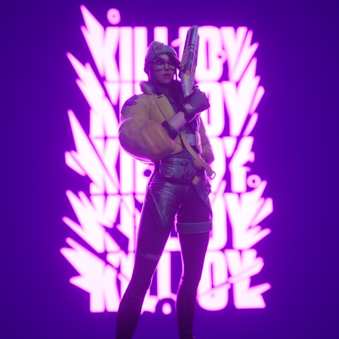 Make 3d render with game character by Neztxs | Fiverr