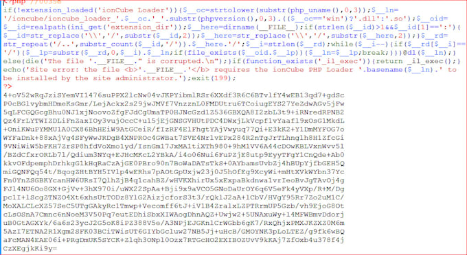 Encrypt your php code with ion encoder by Codinggenie | Fiverr