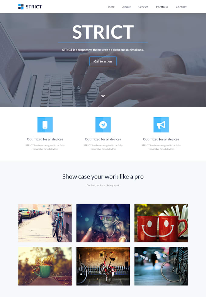 Do front end web design and development using html css bootstrap js jquery by Narayandas5606 ...
