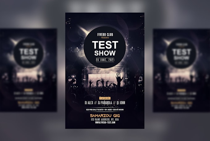 Create a professional quality poster design for your events by Samarzou ...