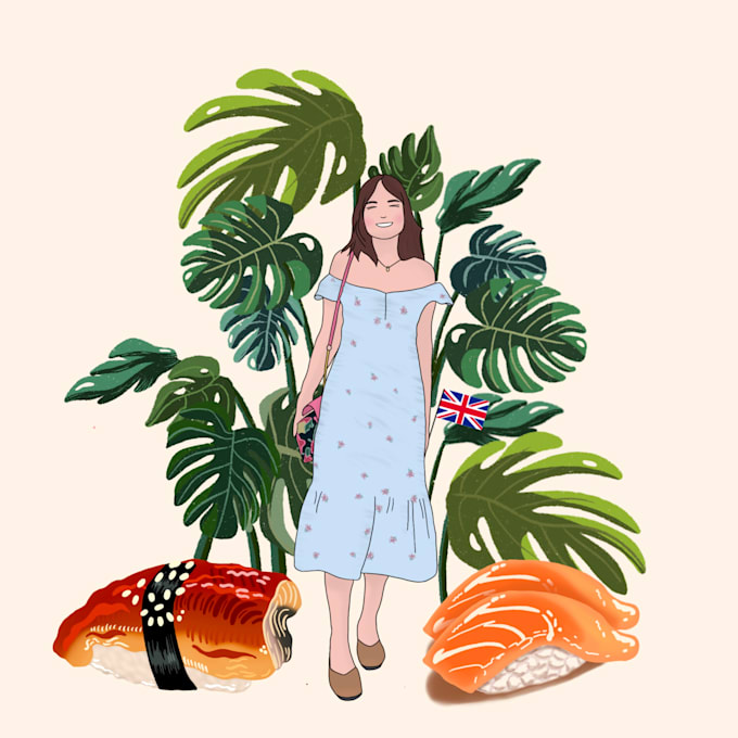 Create potrait illustration for birthday present in bitmap by Justjerz ...