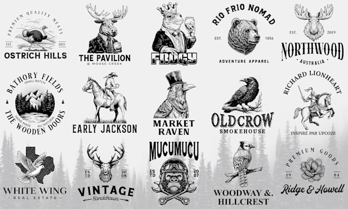 Create simple vintage logo design retro with hand drawn by Rolanputut ...