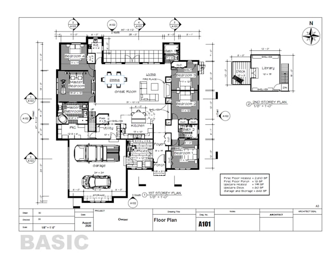 Redraw, draft your rough sketch, old plans , blueprints by Gcenonx | Fiverr