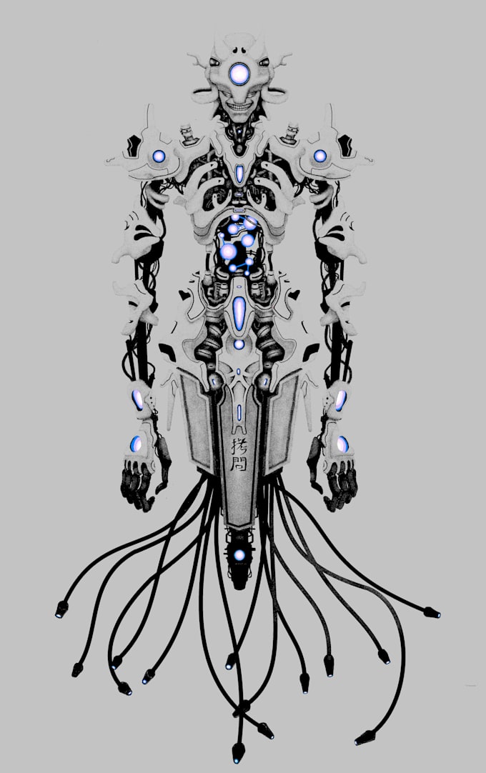 Make detailed digital mecha designs for you by Namepen | Fiverr