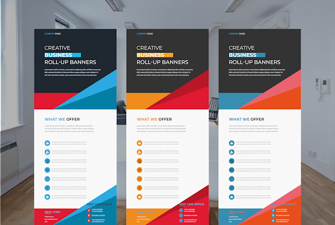 Design roll up or x banner, pull up, event, retractable, and billboard ...