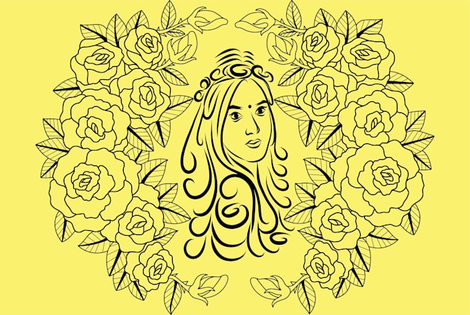 Draw realistic line art illustration and coloring book pages by Topwork ...