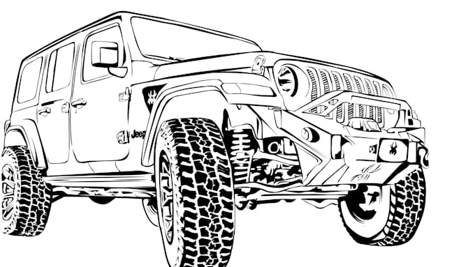 Drow digital vector illustration line art by Universegamer17 | Fiverr